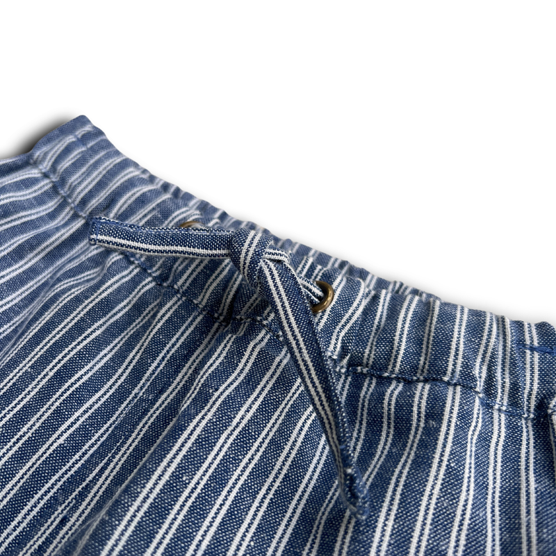 Classic Blue Engineer Stripe Baby Toddler Grow Pants
