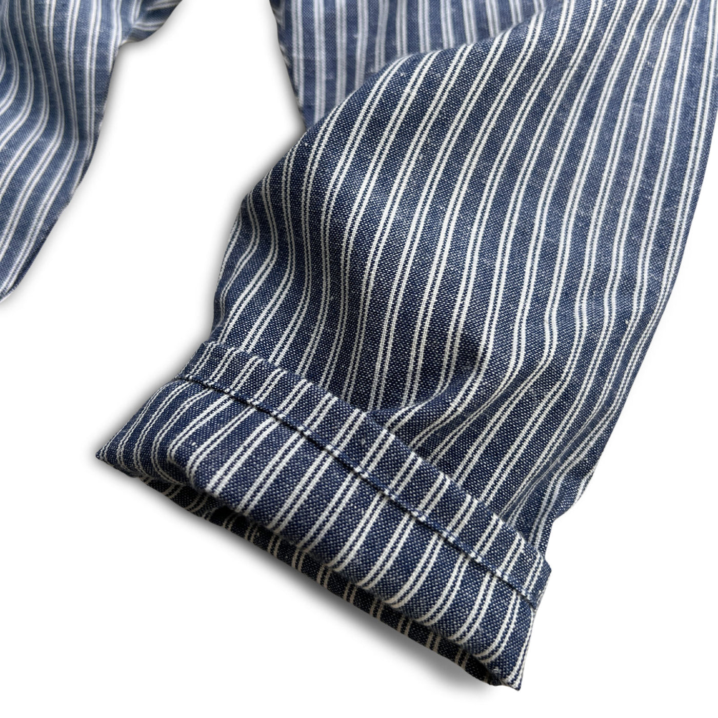 Classic Blue Engineer Stripe Baby Toddler Grow Pants