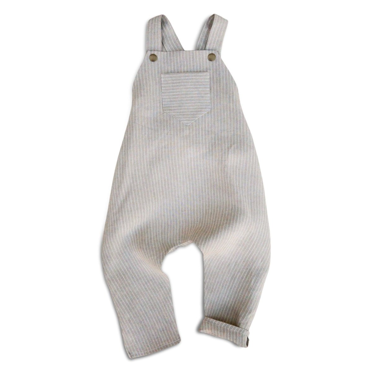 Classic Engineer Stripe Baby + Toddler Overalls Romper